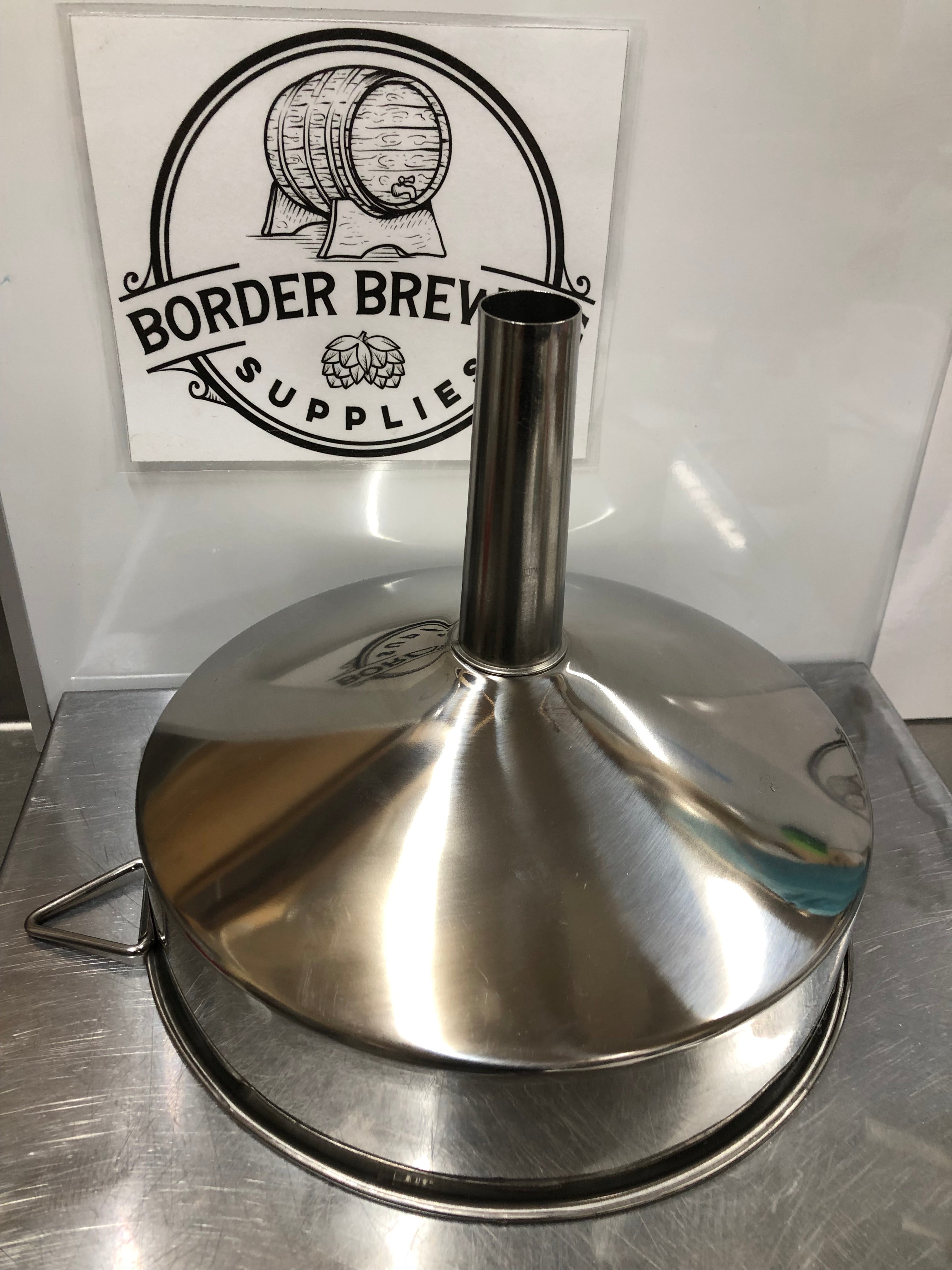 Funnel 24cm Stainless Steel | Border Brewing Supplies