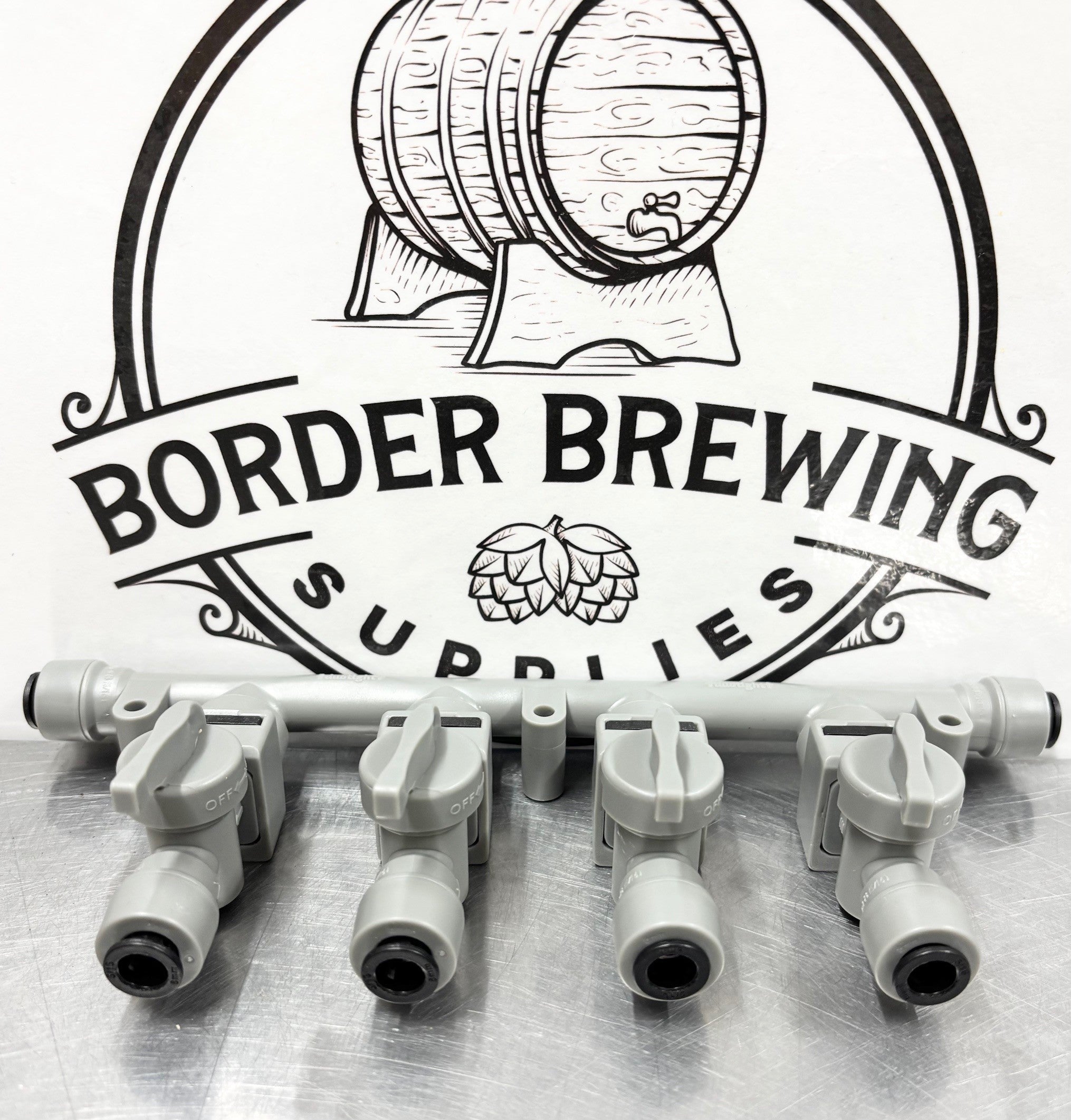 Gas Manifold Line Splitter 4 way | Border Brewing Supplies
