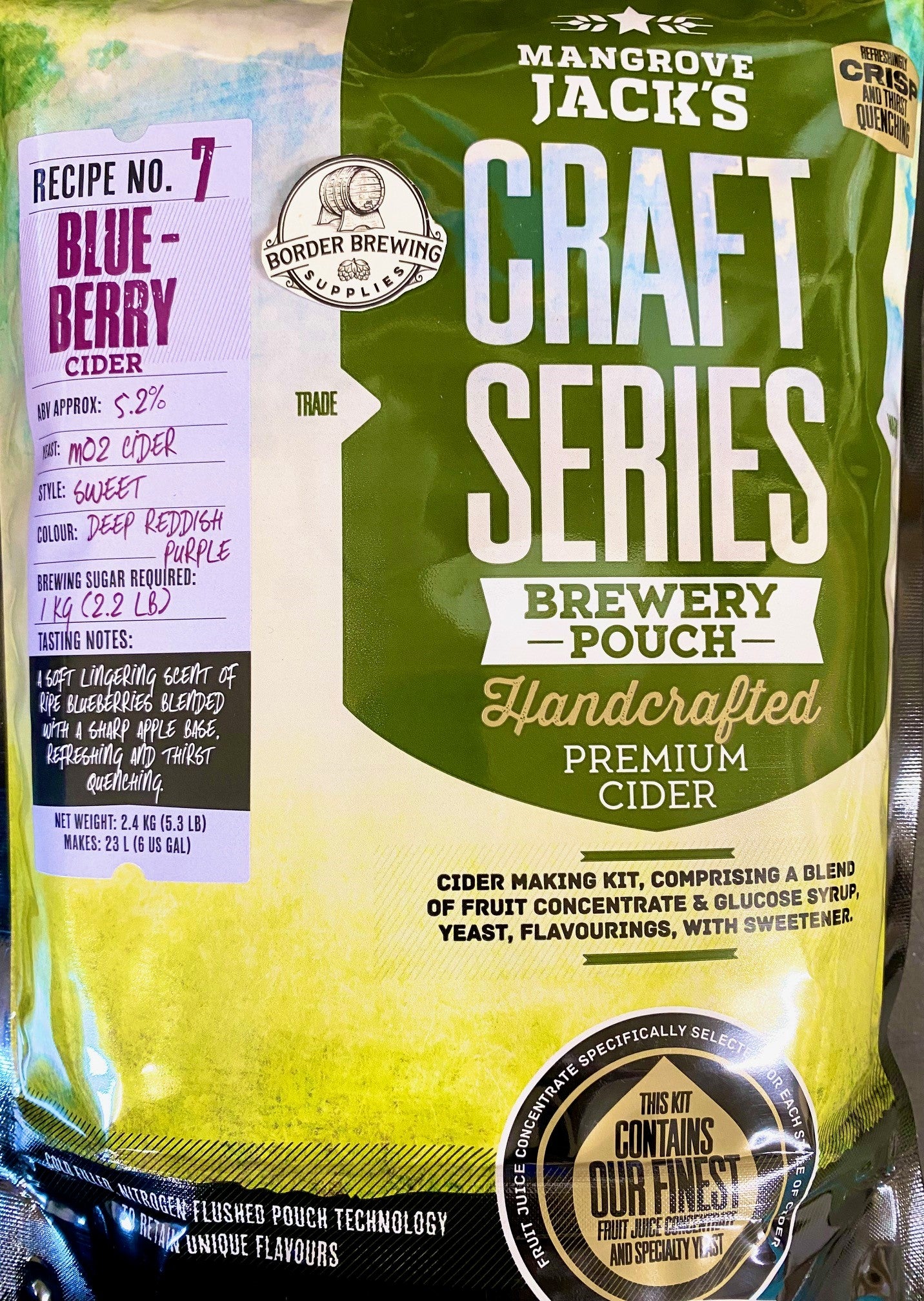 Blueberry Cider Brew Kit | Border Brewing Supplies