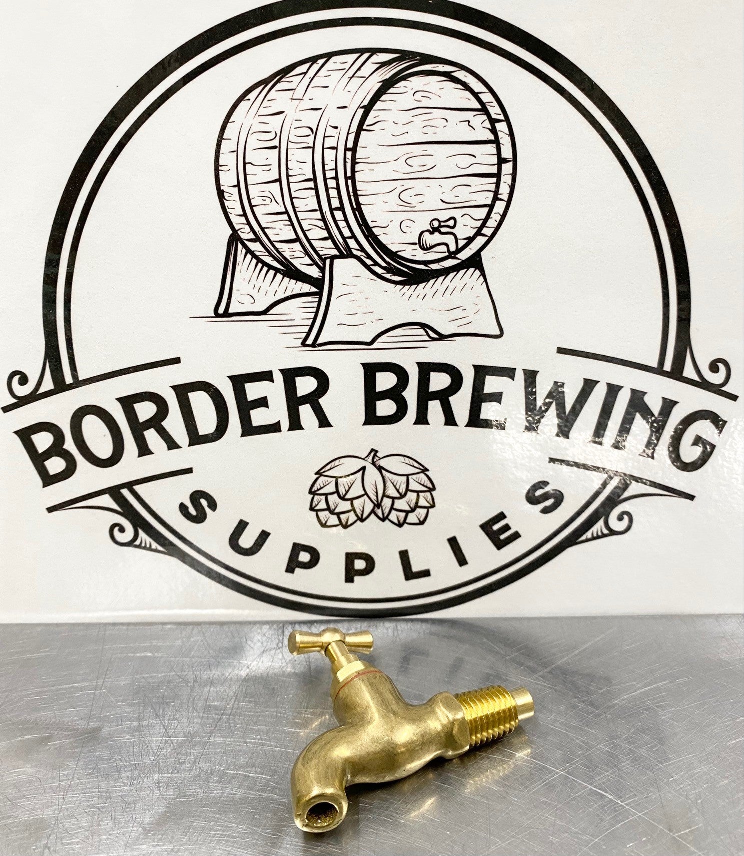 Brass Tap Barrel 8mm | Border Brewing Supplies
