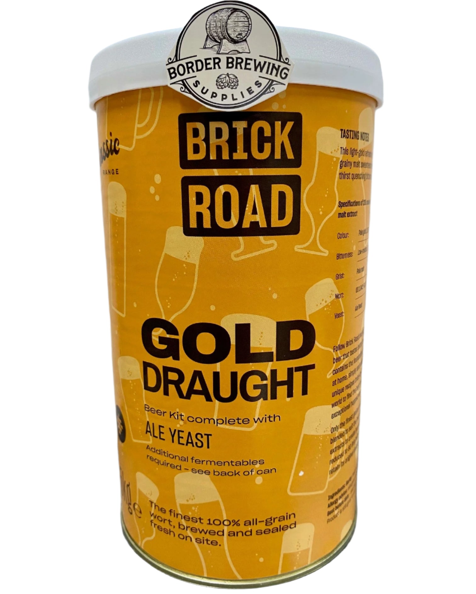 Brick Road Gold Draught Brew Kit | Border Brewing Supplies