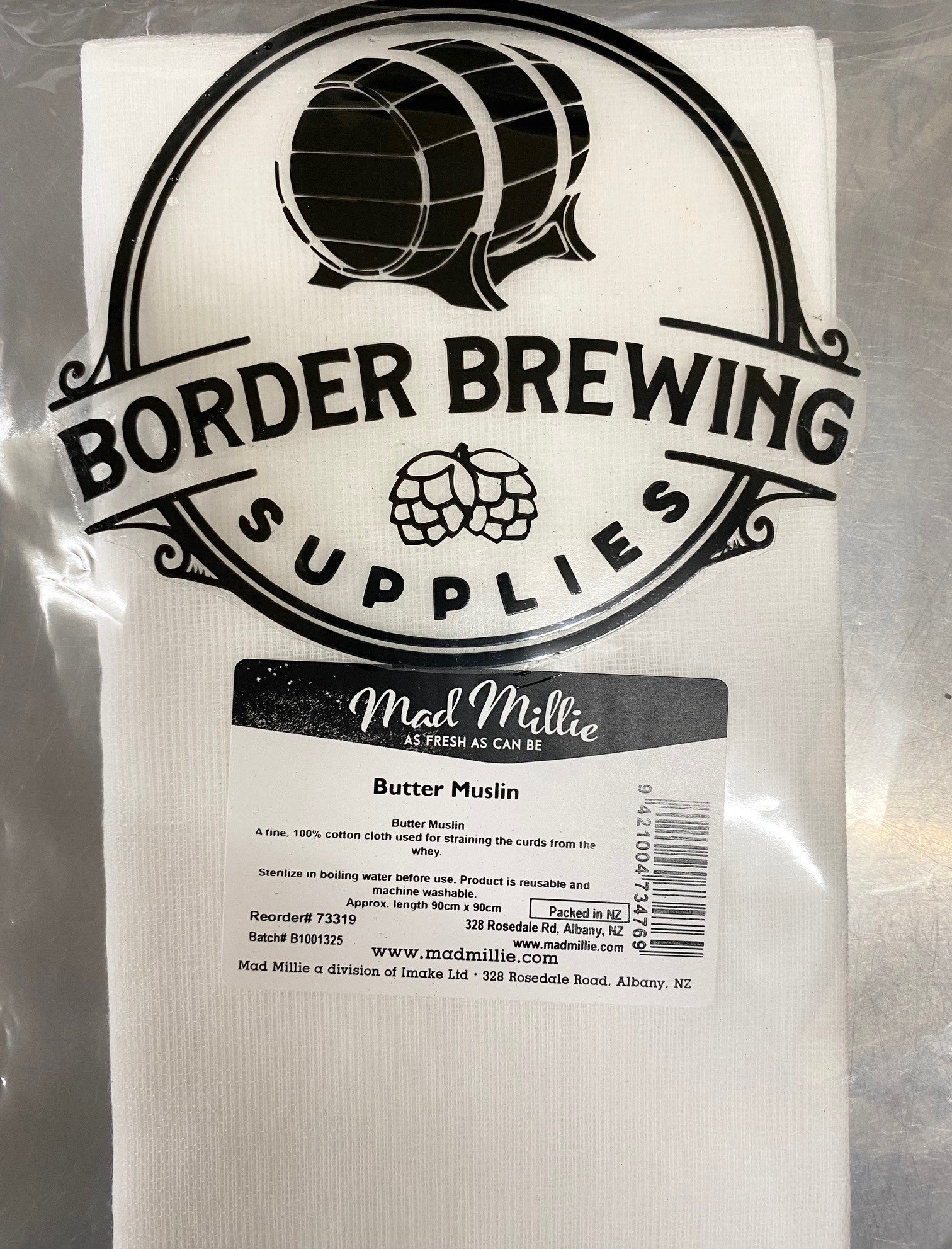 Butter Muslin Cheese Cloth | Border Brewing Supplies