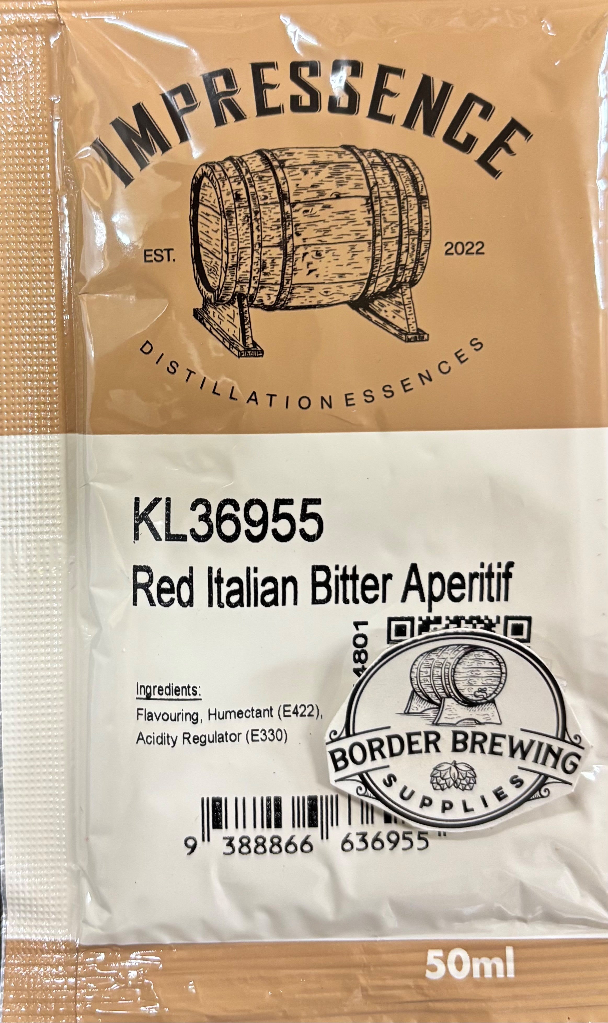 Impressence Red Italian Bitter Aperitif | Border Brewing Supplies