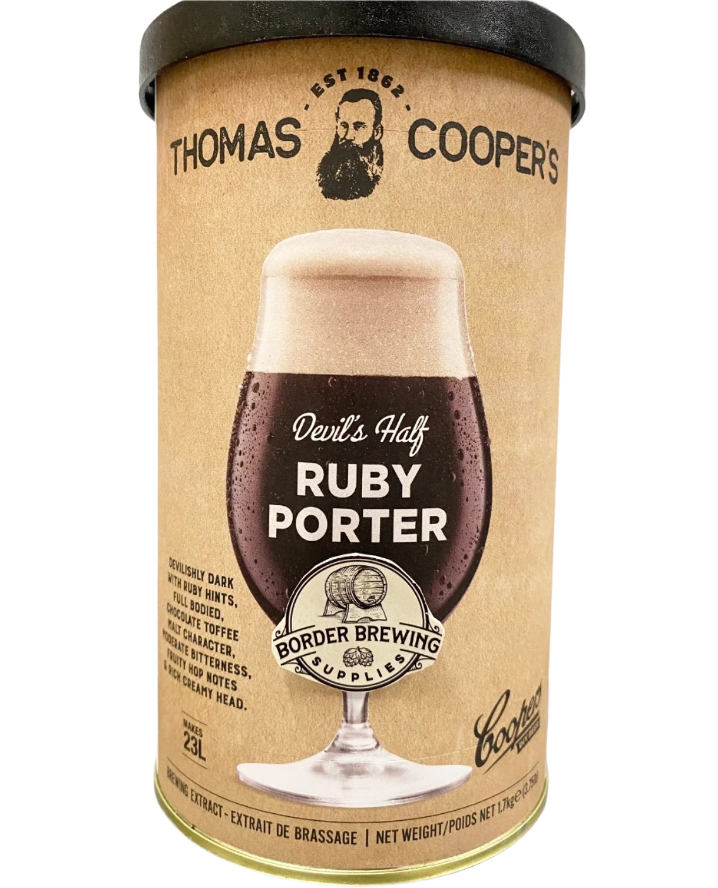 Thomas Coopers DEVIL'S HALF Ruby Porter | Border Brewing Supplies