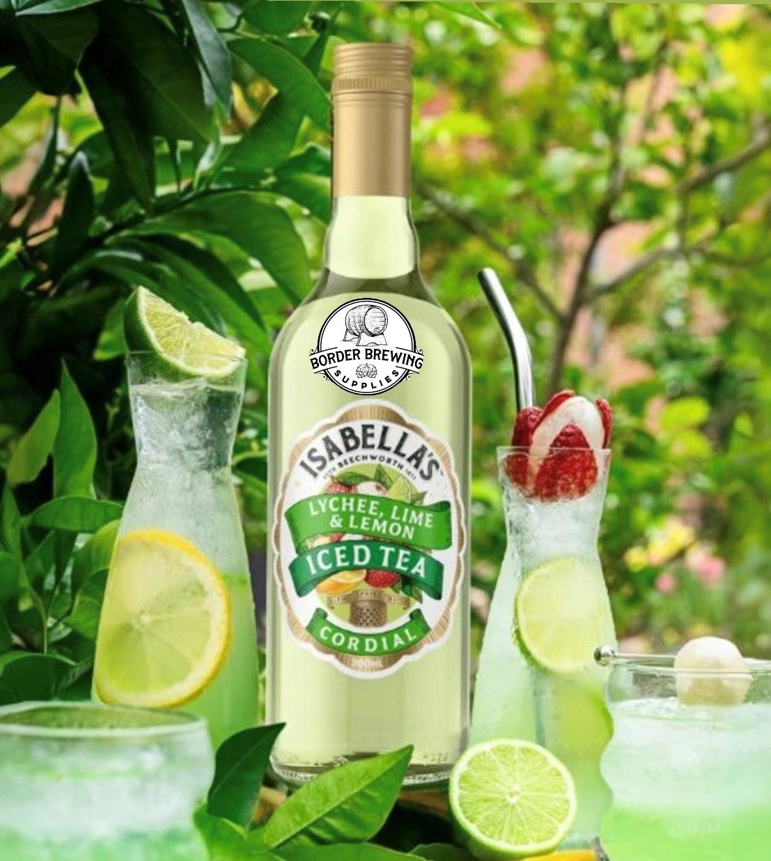 Isabella's Lychee, Lime & Lemon Iced Tea Cordial | Border Brewing Supplies
