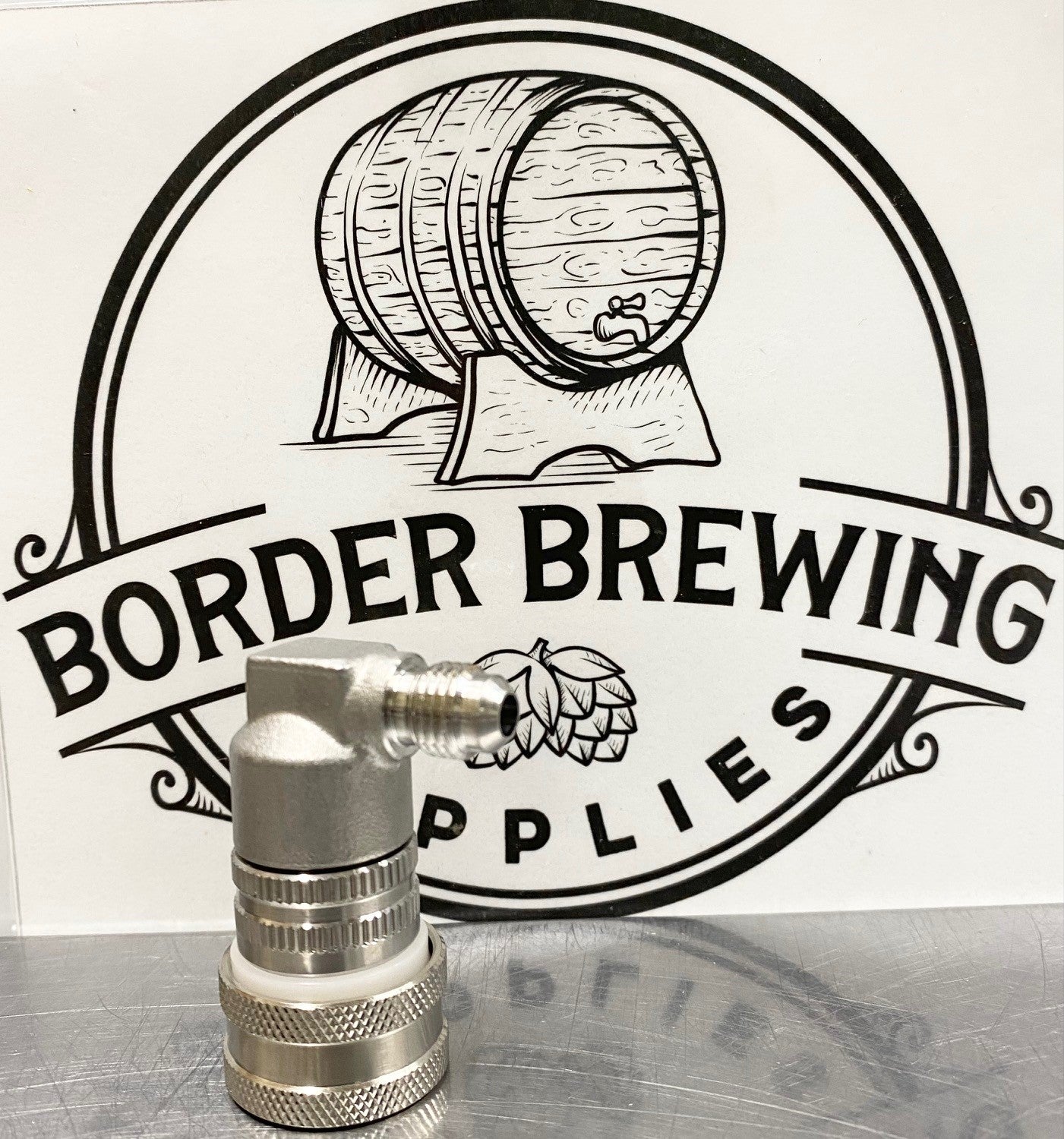 Stainless Steel Ball Lock Disconnect MFL GAS | Border Brewing Supplies