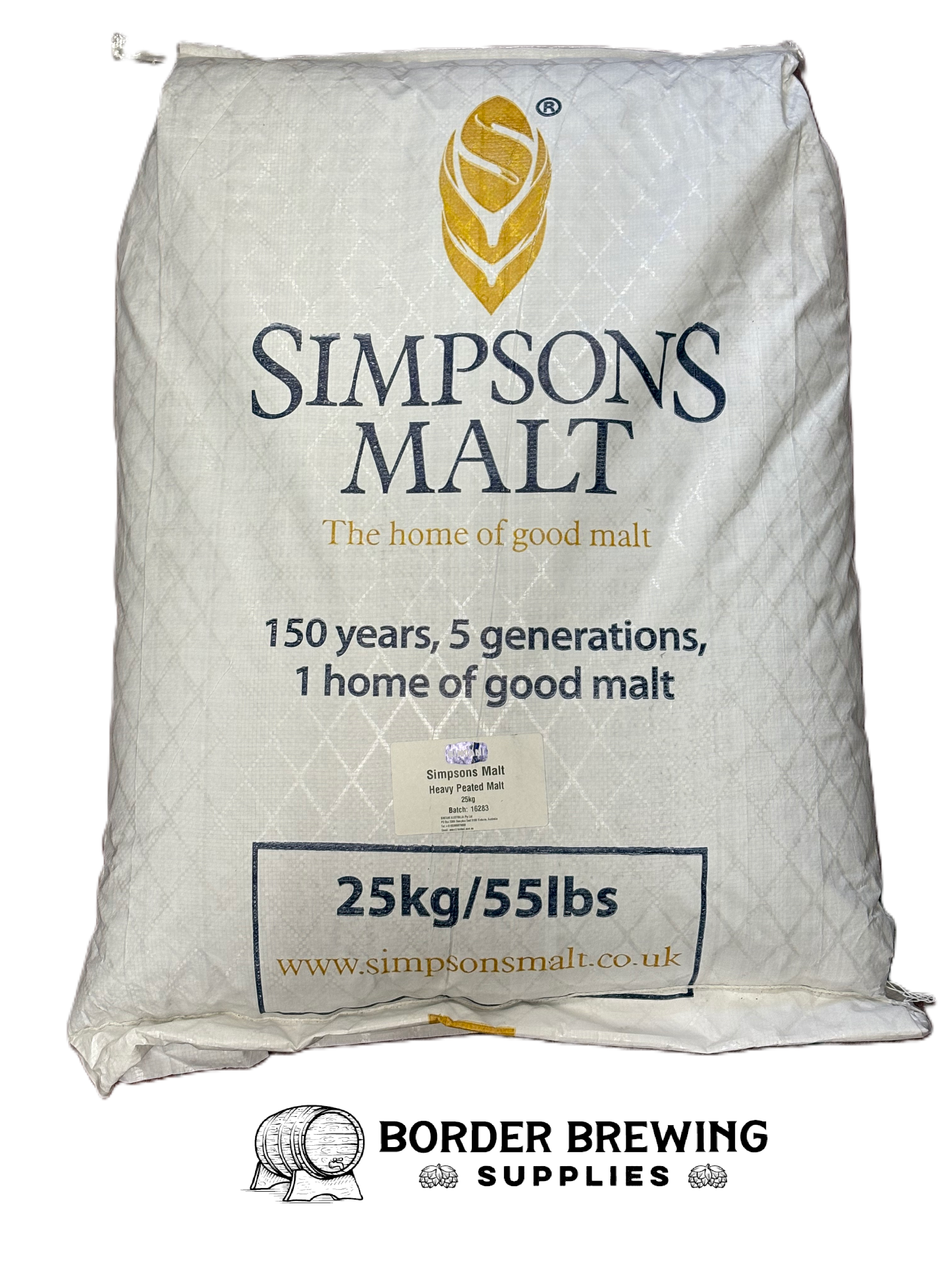 Heavy Peated Malt - Simpsons | Border Brewing Supplies
