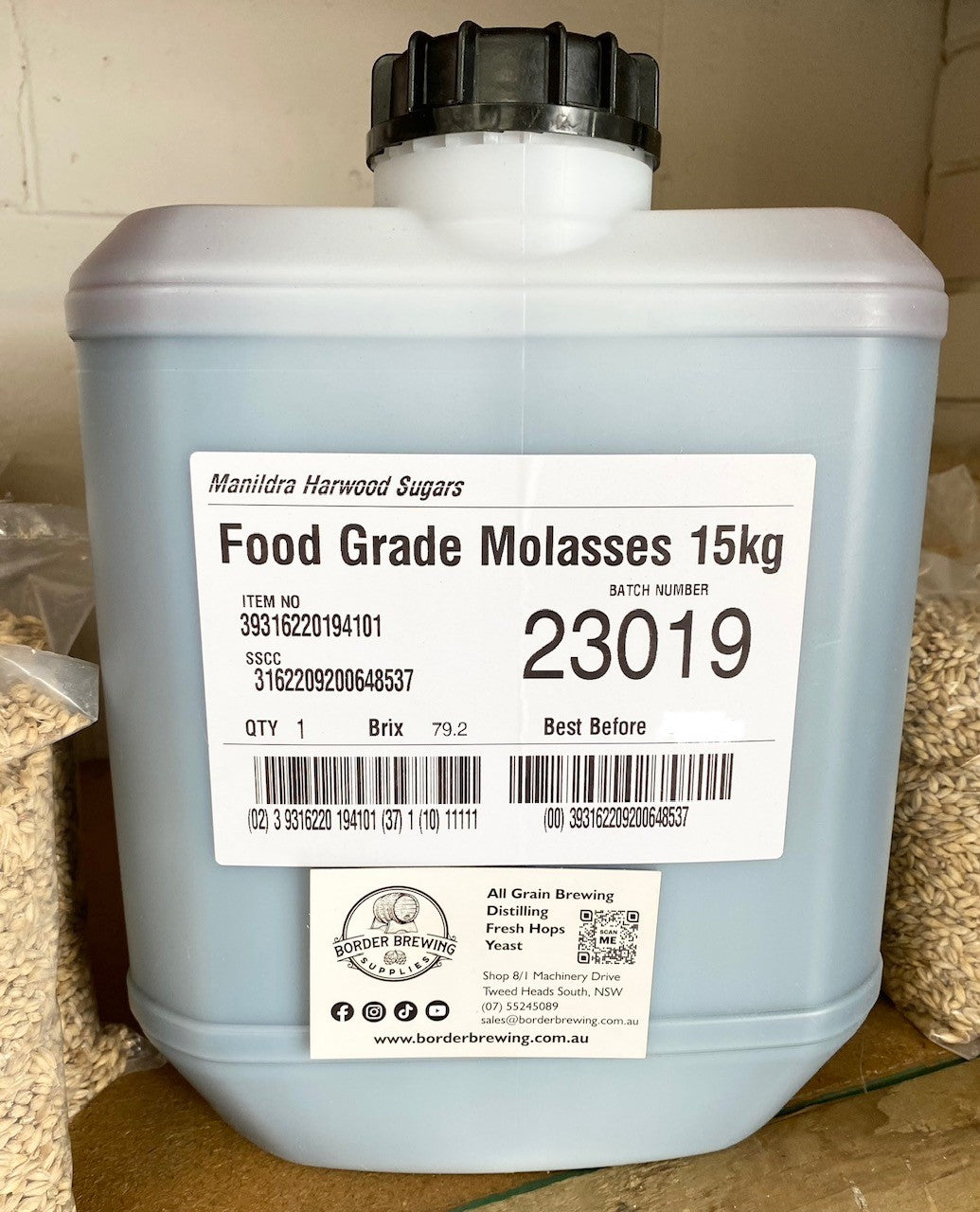 Molasses 15kg Food Grade | Border Brewing Supplies
