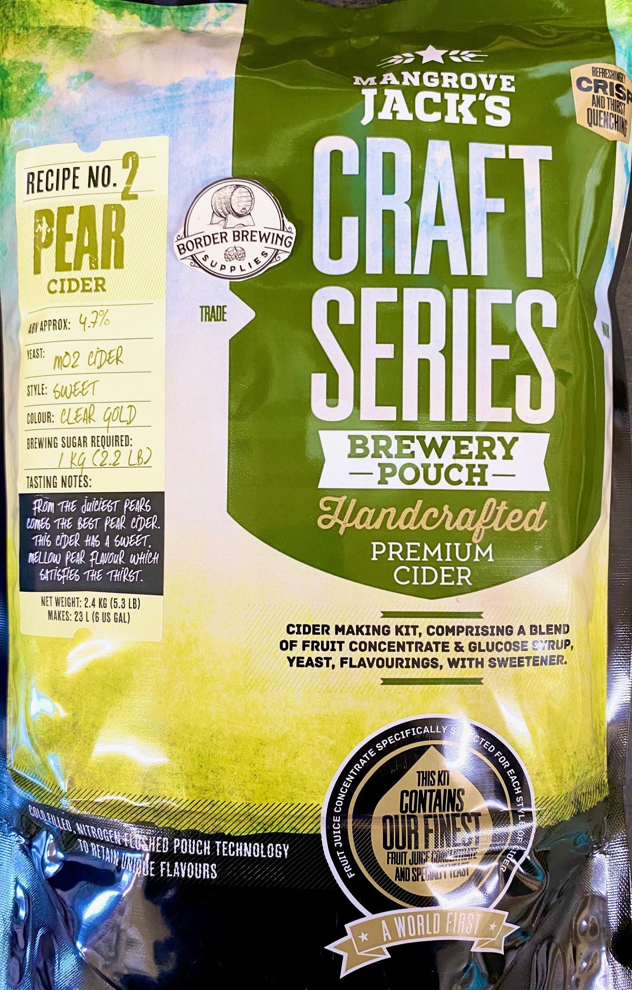 Pear Cider Pouch Brewing Kit | Border Brewing Supplies
