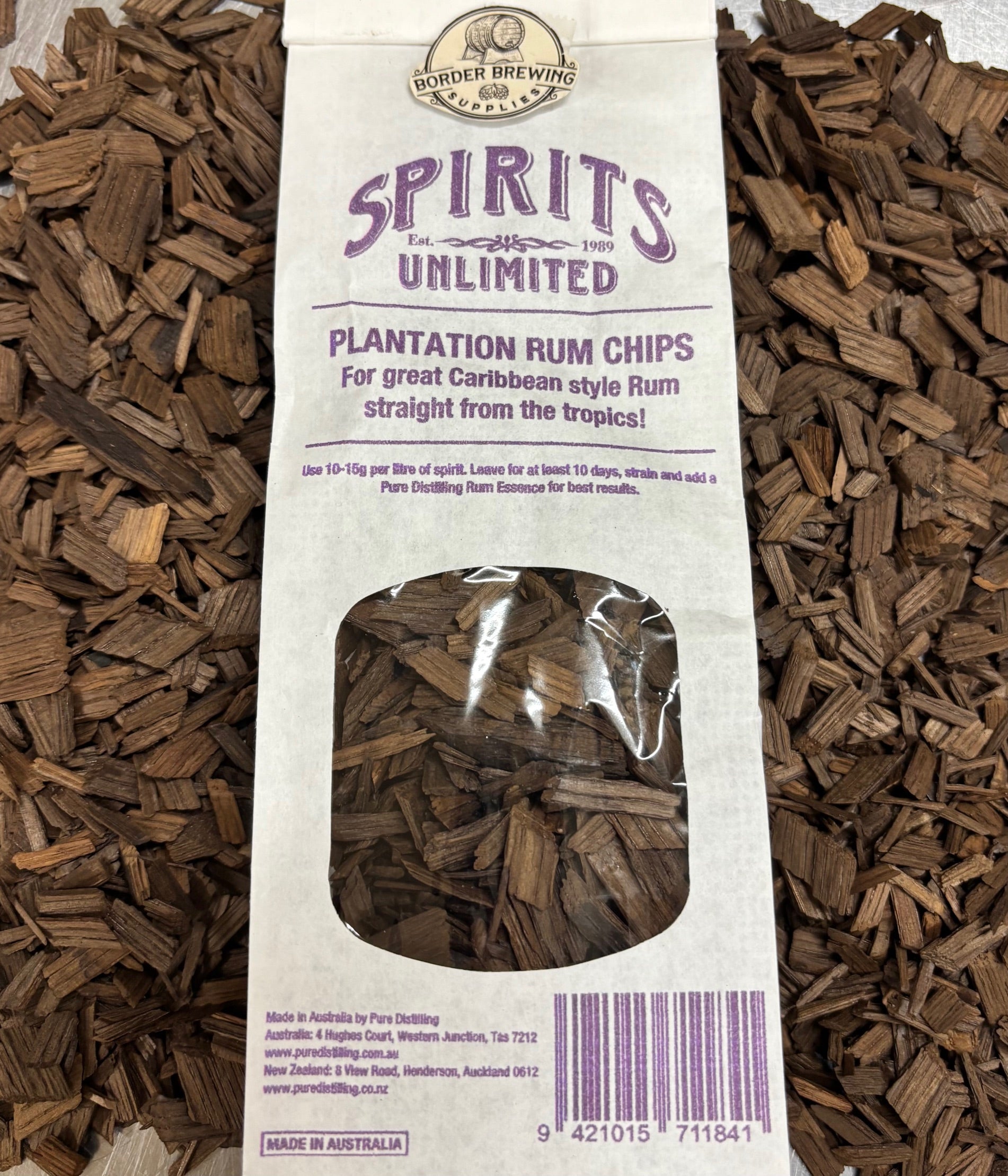 Spirits Unlimited Plantation Rum Chips | Border Brewing Supplies