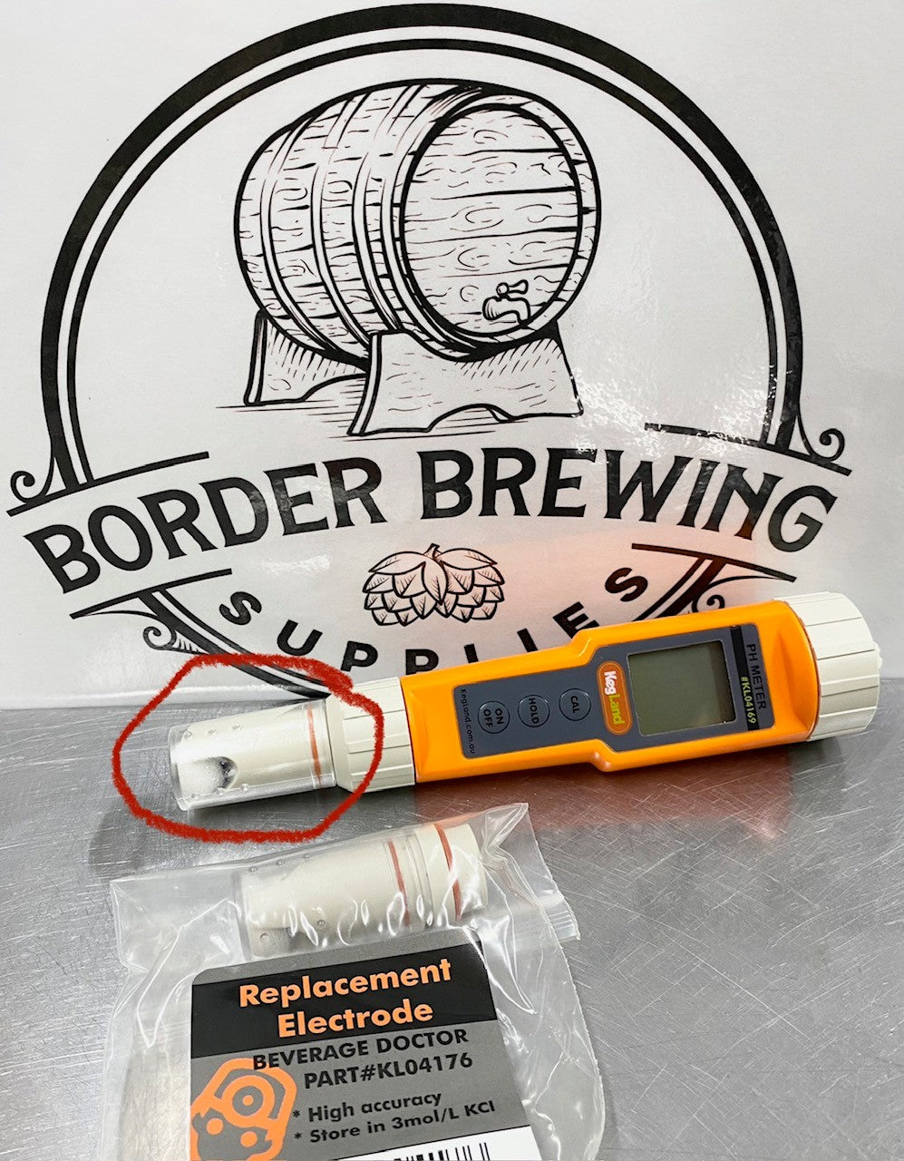 Replacement Electrode/Probe for Pen Style pH Meter | Border Brewing ...