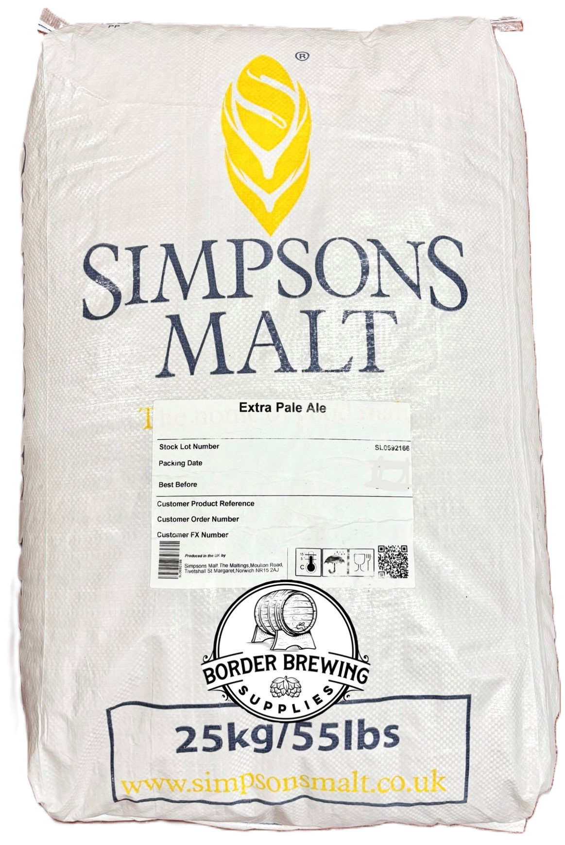 Extra Pale Ale Malt - Simpsons | Border Brewing Supplies