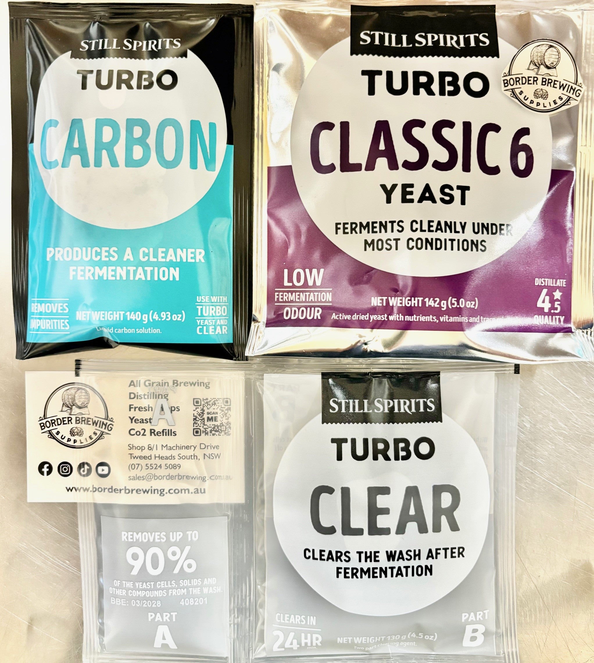 Still Spirits Turbo Yeast Classic 6 KIT | Border Brewing Supplies