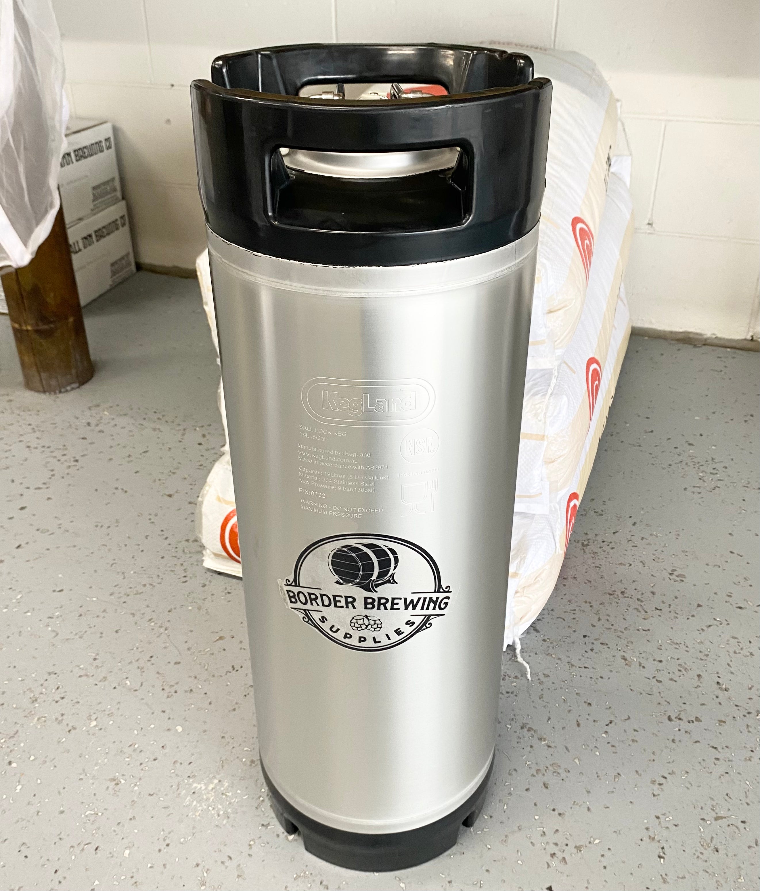 Beer Keg 19L Ball Lock | Border Brewing Supplies