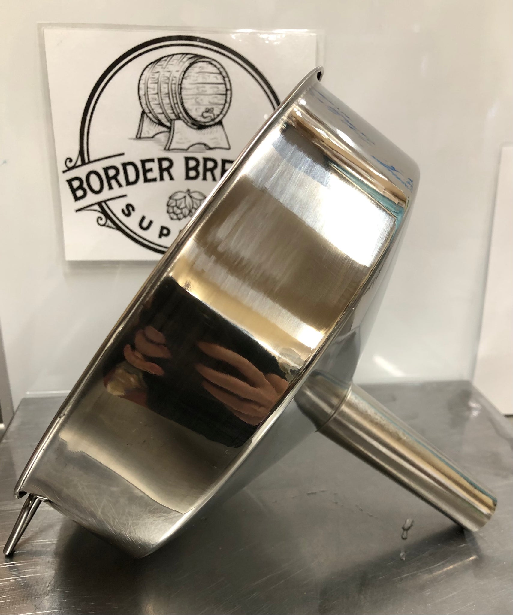 Funnel 24cm Stainless Steel | Border Brewing Supplies